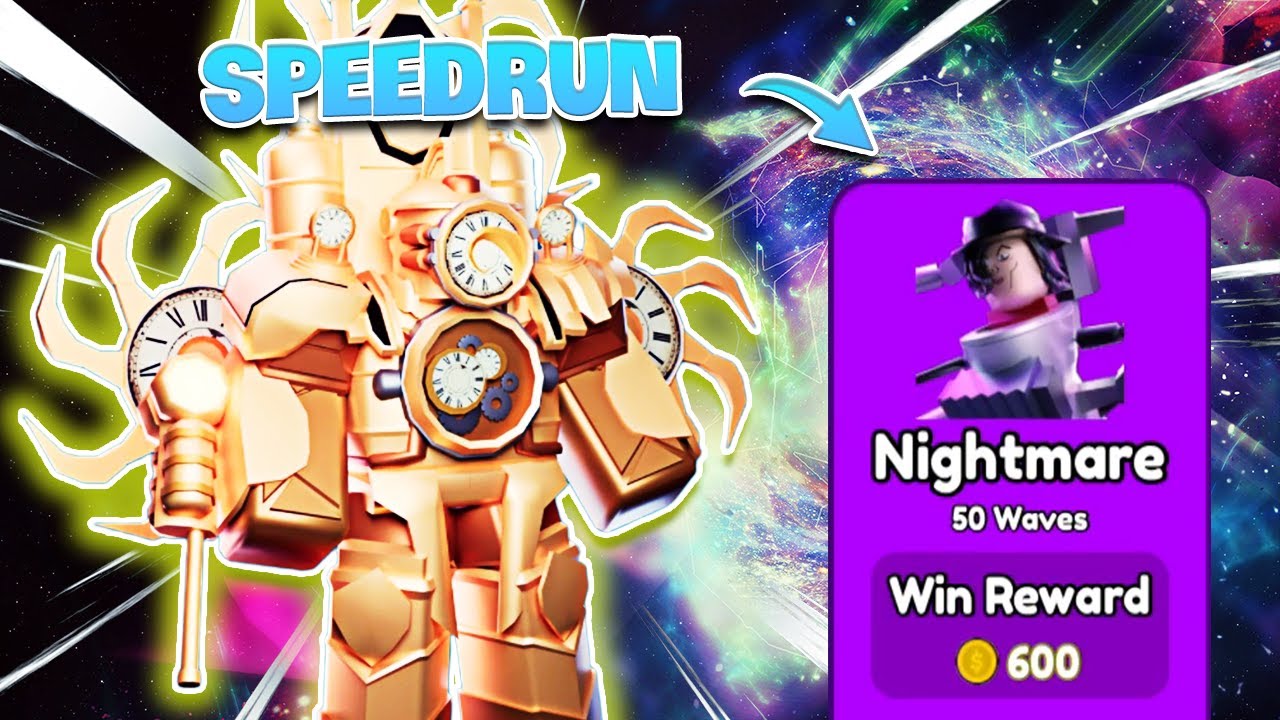 Titan Clock Man Speedrun Nightmare Được Không? - YouTube