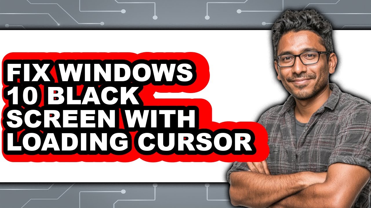 How to Fix Windows 10 Black Screen with Loading Cursor (only Way) - YouTube