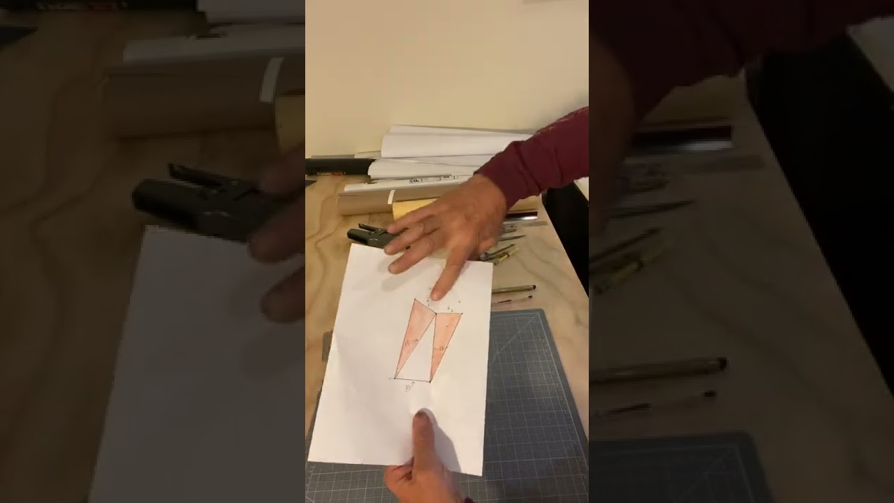 The miter ruler to determine and octagon hip length and angles - YouTube