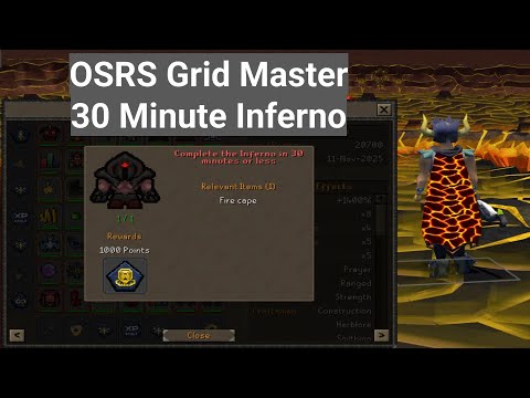 OSRS Grid Master - GUIDE to 30 Minute Inferno - YouTube