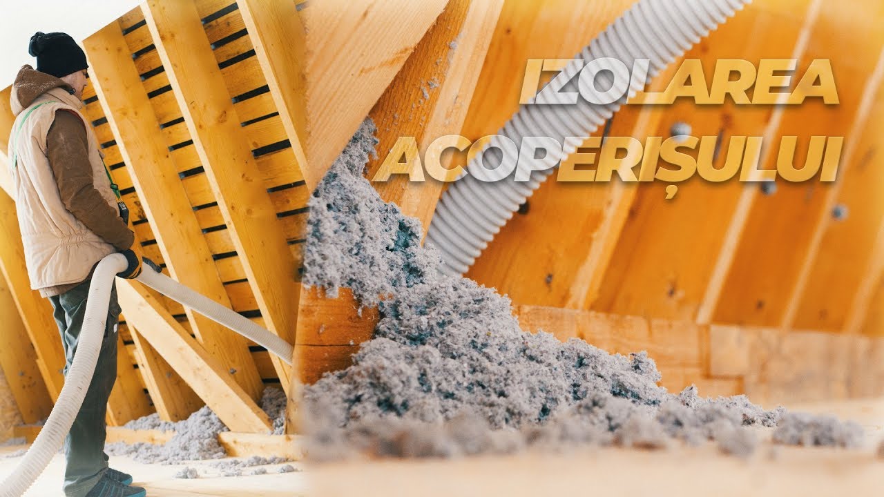 IZOLAREA ACOPERIȘULUI CU CELULOZĂ ISOCELL IZOtv - YouTube