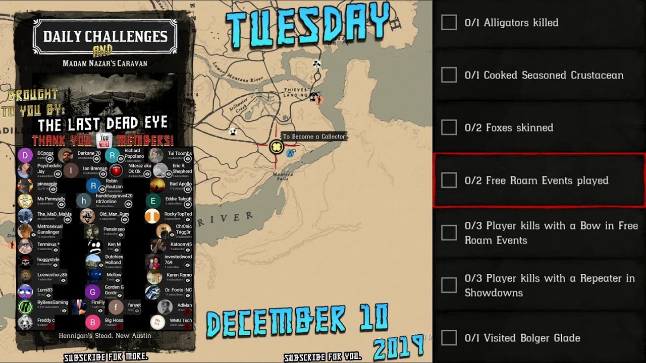 Role + Daily Challenges Madam Nazar Alligator Fox Bolger Glade ...