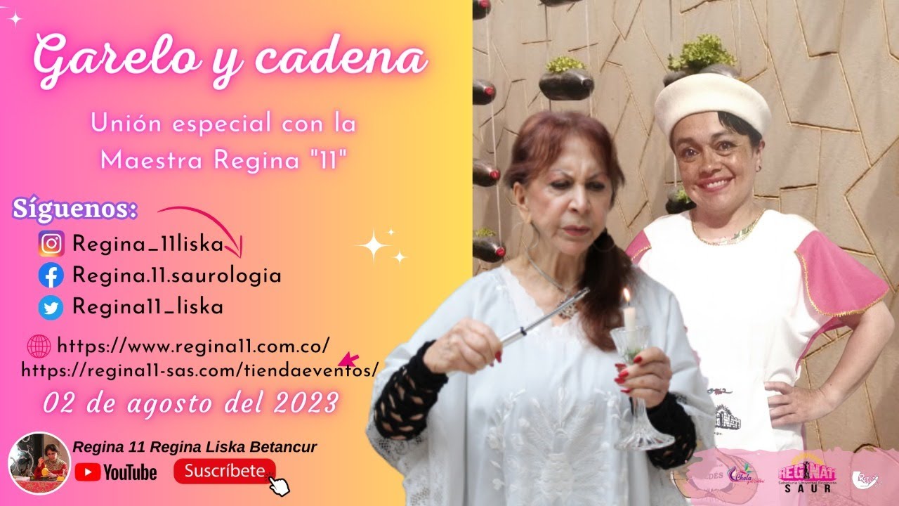 Garelo y cadena con la maestra Regina "11" - Sauróloga Nancy Forero ...