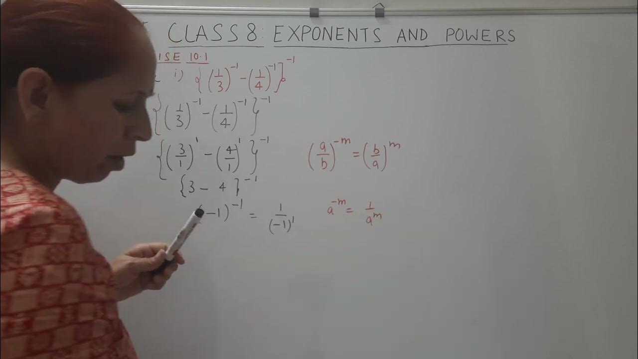 CLASS 8: EXPONENTS AND POWERS (V15) EXERCISE 10.1 QUESTION 6 - YouTube