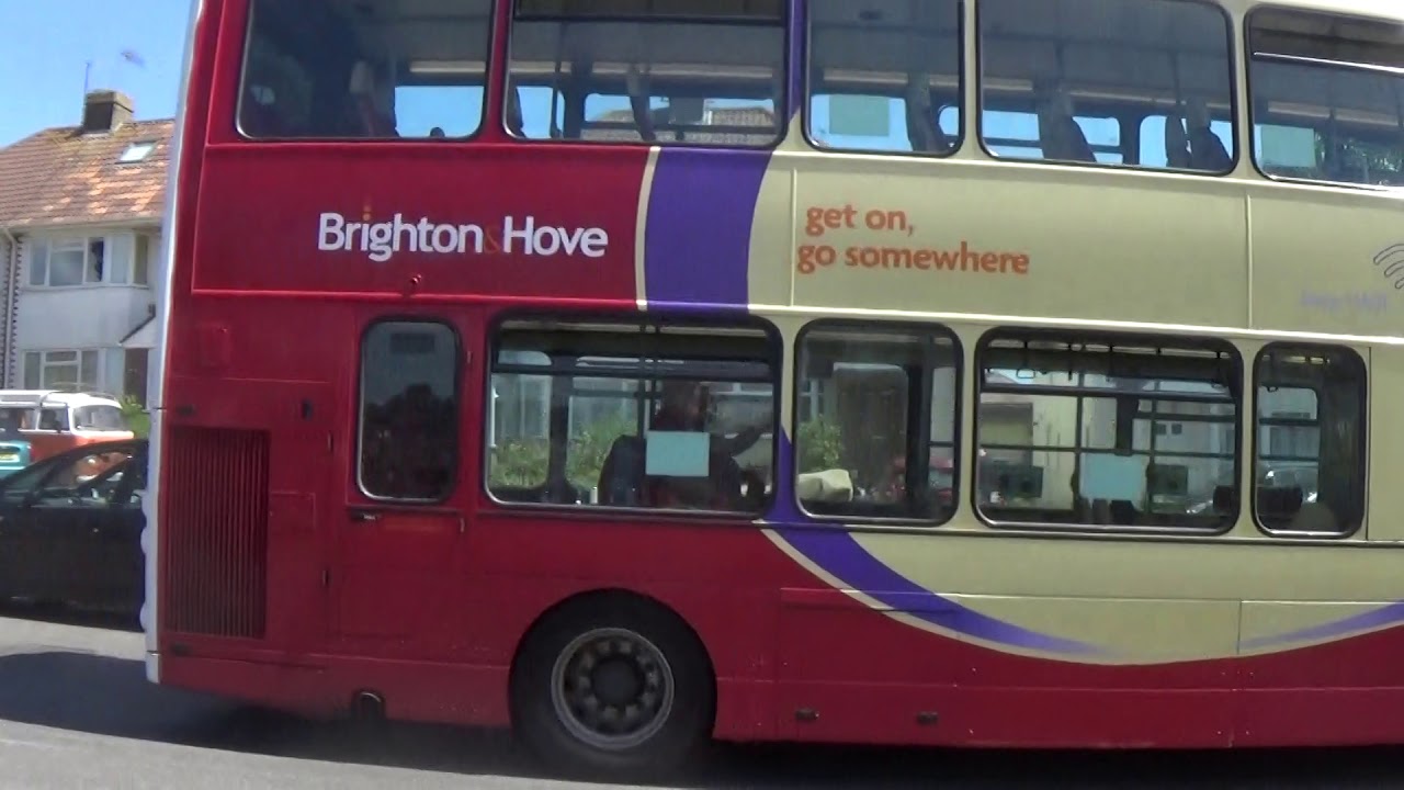 Brighton and Hove bus route 6 seen nearish to Benfield Way, 5th July ...