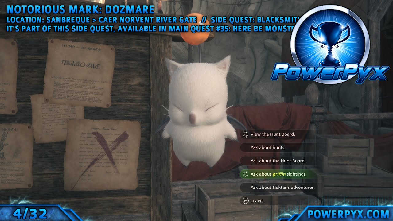 Final Fantasy XVI - All Notorious Mark Locations & Hunt Board Quests ...