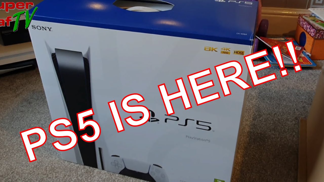My PS5 is HERE! - Quick HANDS ON Delivery, Unboxing & Setup. UK ...