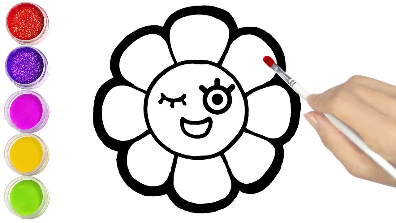 How to draw a Flower | çiçek nasıl çizilir | cara menggambar bunga ...