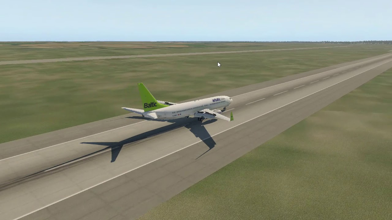 X-lane 11 Boeing 737-800 Landing in Daugavpils airport - Lociki (EVDA ...