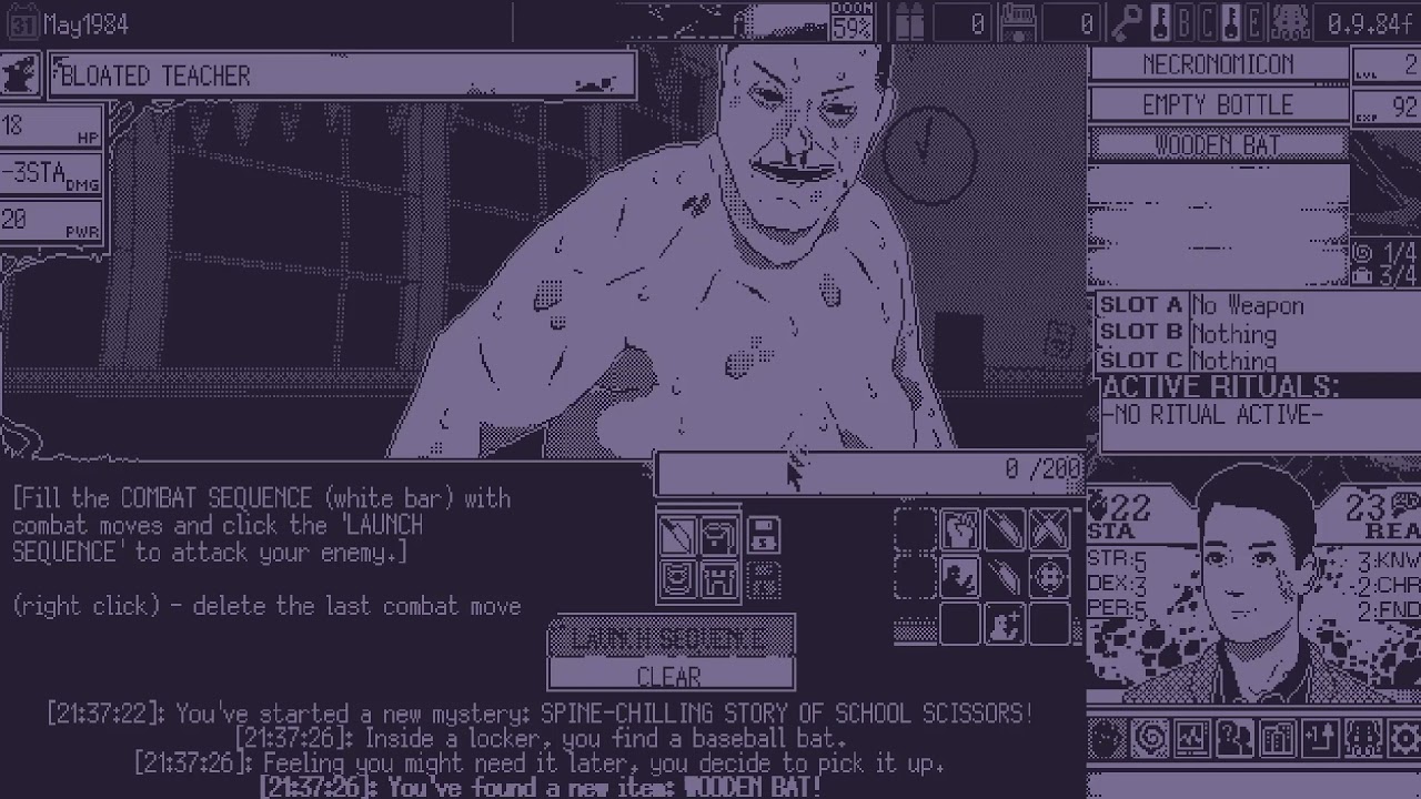 World Of Horror Early Access Episode 515 ~ Eldritch Parasite, Easiest ...