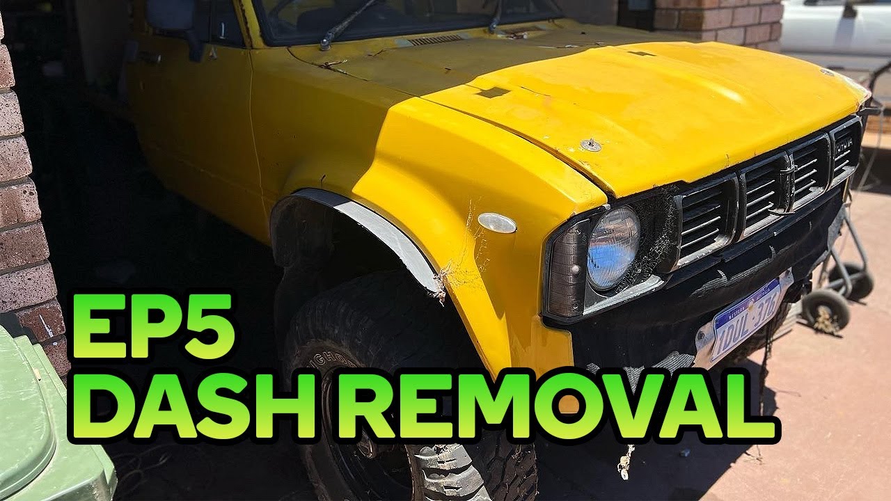 Hilux Dashboard Removal - RN46 V8 Toyota Pickup Build Ep5 - YouTube