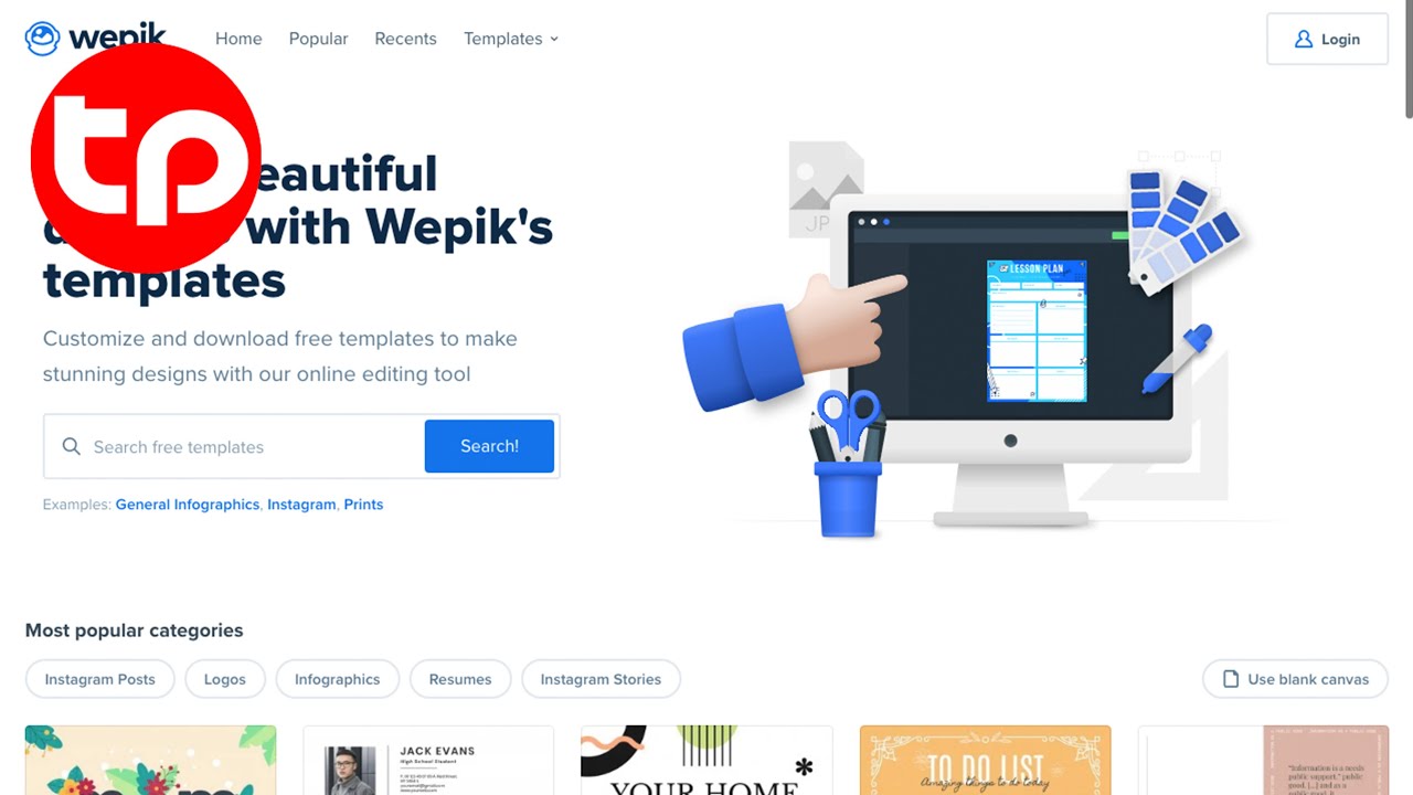 Wepik, templates para redes sociais online e gratuito - YouTube