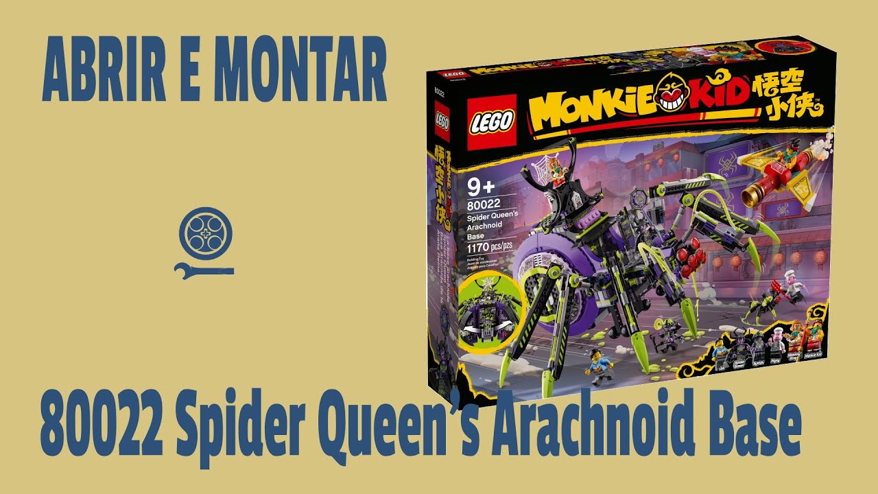Abrir e Montar - LEGO 80022 Spider Queen's Arachnoid Base - YouTube
