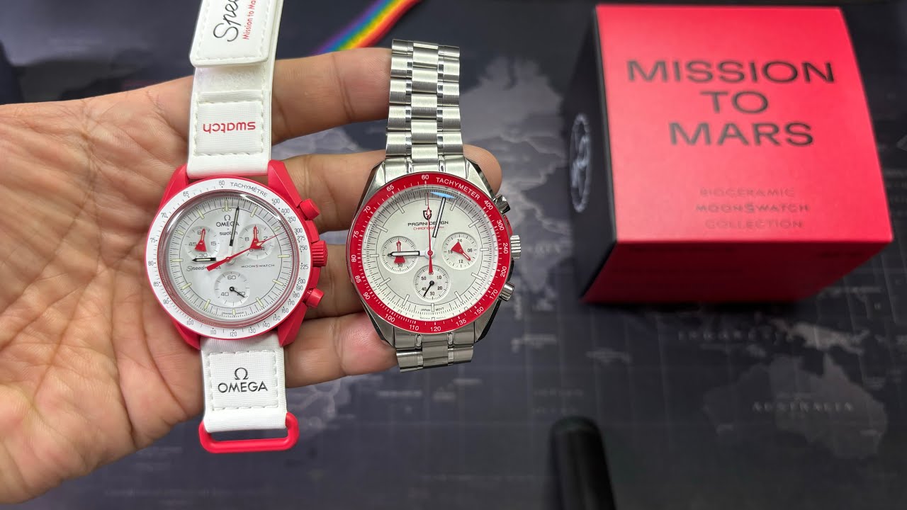 仲有冇人玩Moonswatch? Mission to the Mars vs Pagrni Design AK project - YouTube
