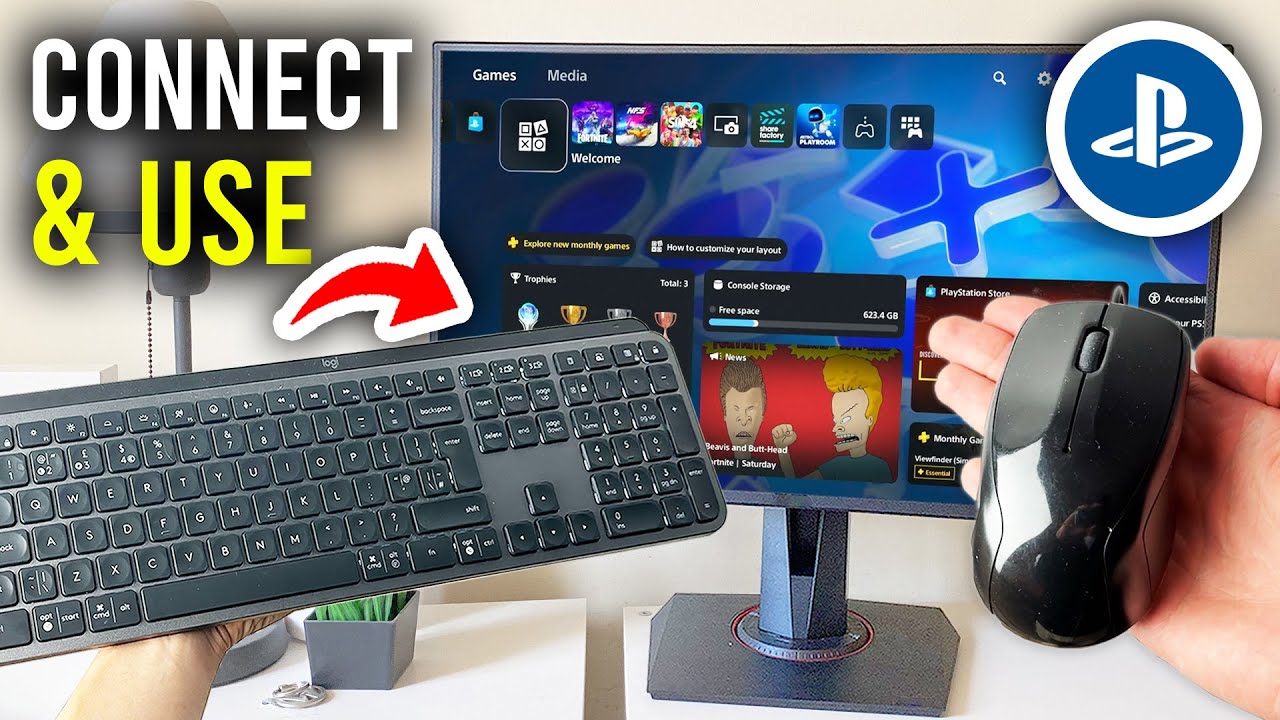 How To Use Keyboard and Mouse On PS5 - Step By Step - YouTube