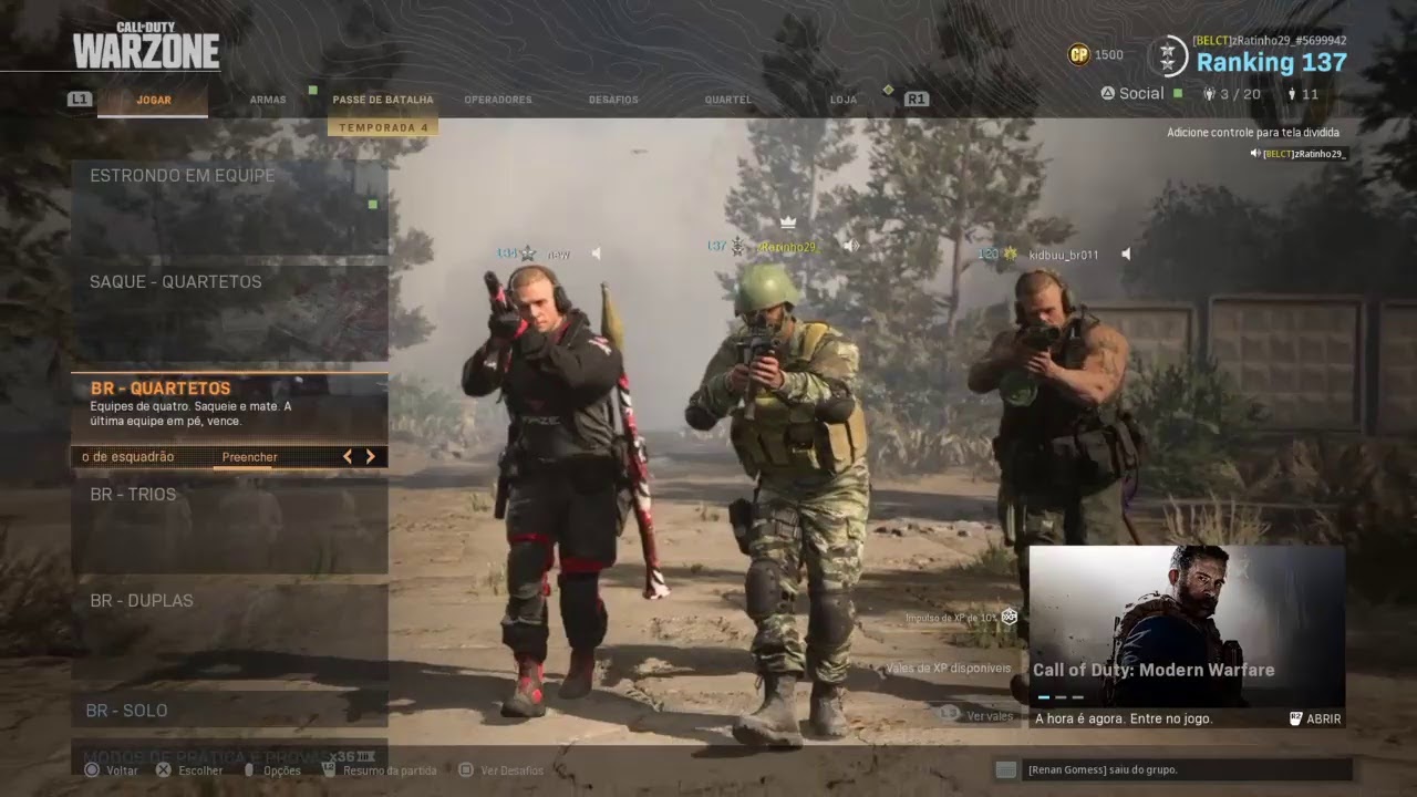 Live Cod Warzone Dupla - YouTube