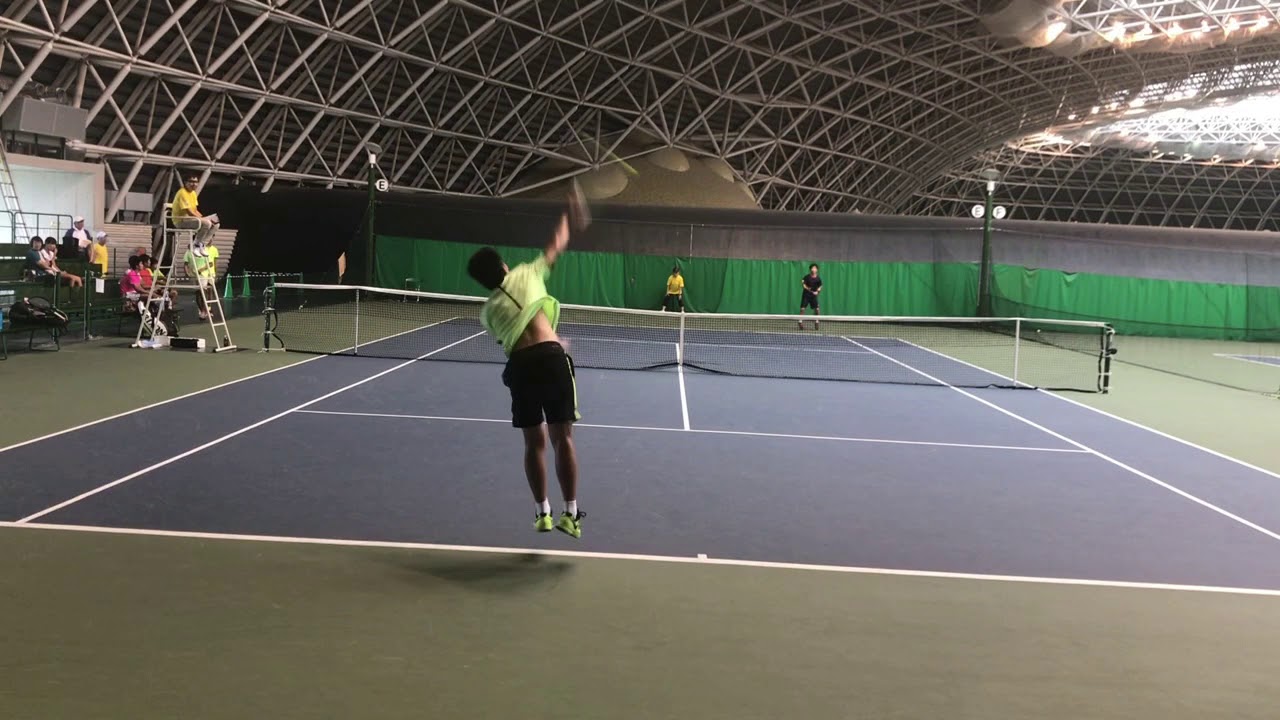 【兵庫国際①/SF】齋藤惠佑 対 Hanwen LI 2018 兵庫国際ジュニアテニス① 男子シングルス準決勝 - YouTube