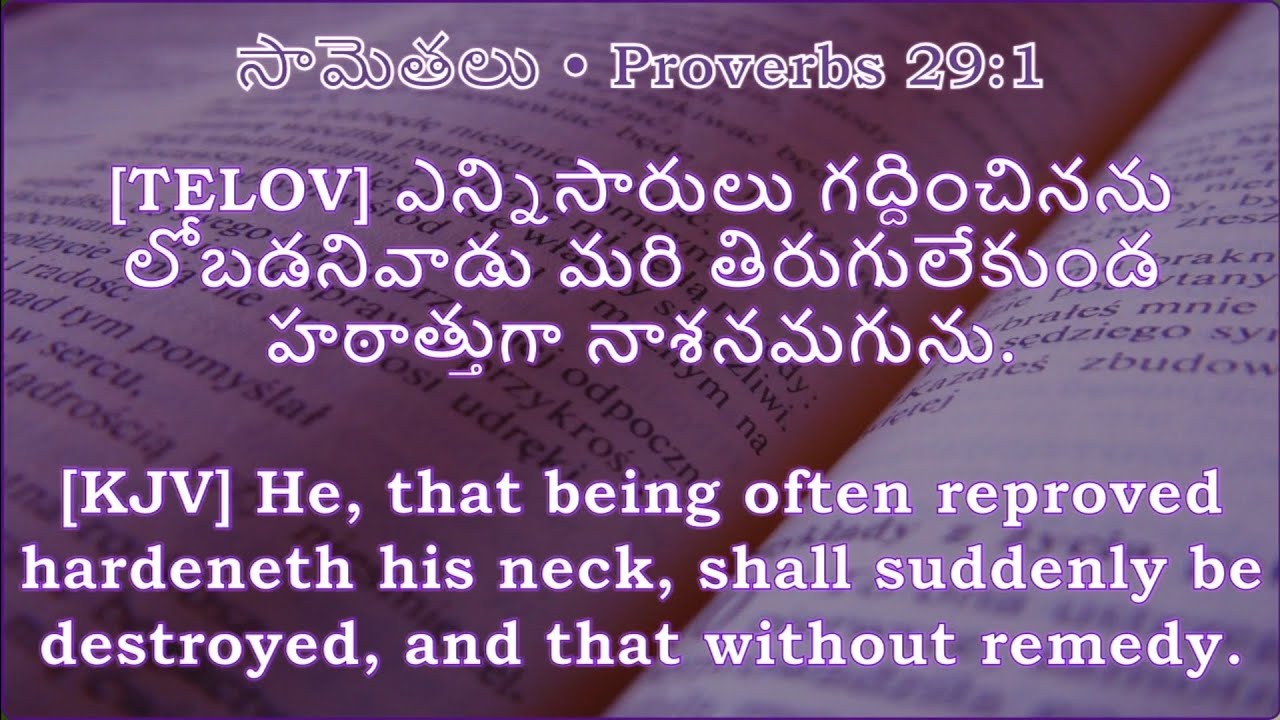 Proverbs 30th chapter II సామెతల గ్రంథం 30 అధ్యాయం 6 నిమిషాల్లో చదవండి ...