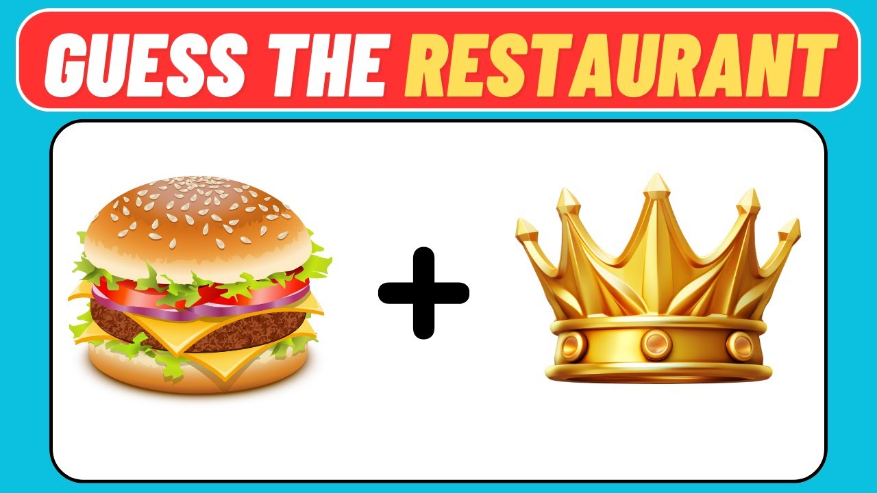 Guess The Fast Food Restaurant By Emoji 🍔 Restaurant Challenge Quiz 🍕 ...