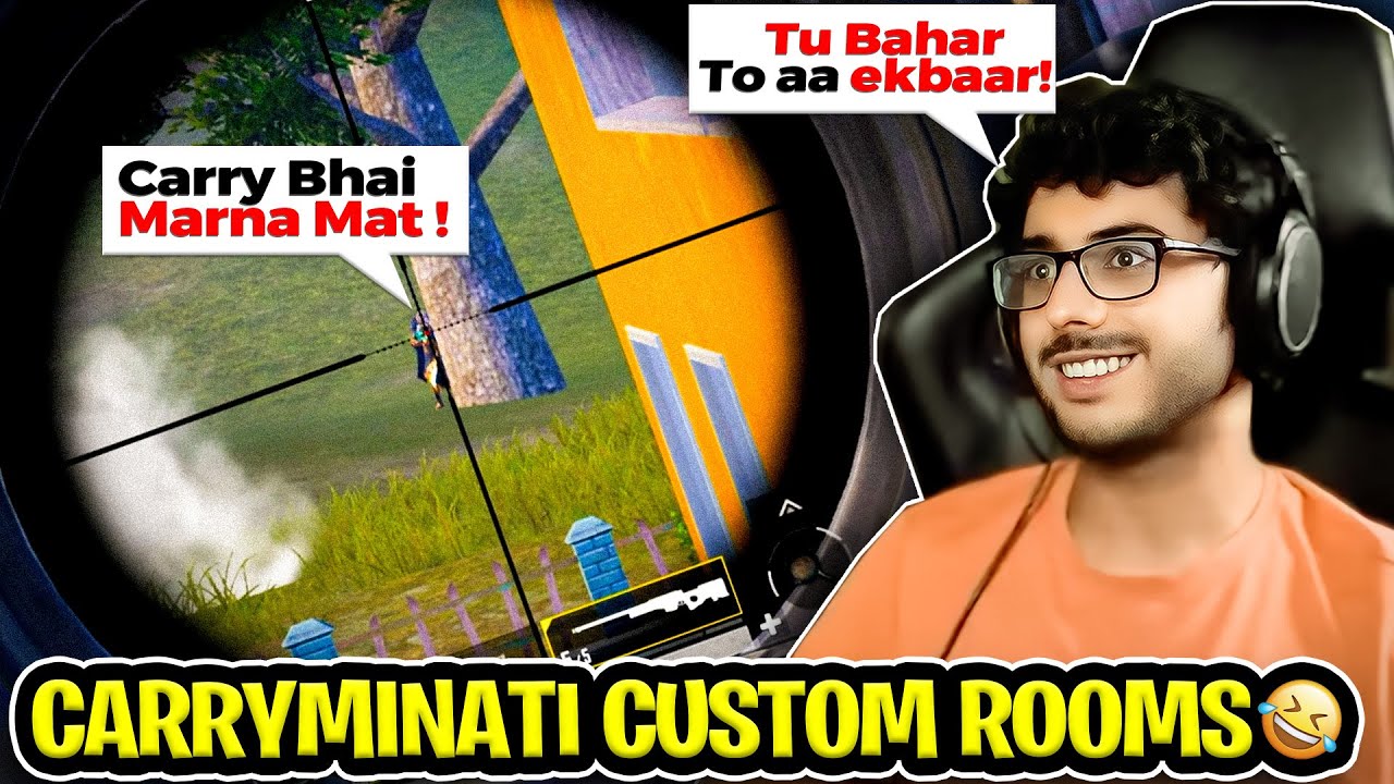 CARRYMINATI FANS CUSTOM ROOMS | Carryminati BGMI Highlight | - YouTube