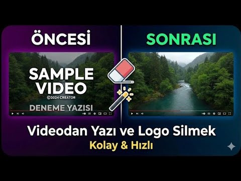 Videodaki Yazılar ve Logolar Nasıl Silinir? - Videodan Filigran Nasıl ...