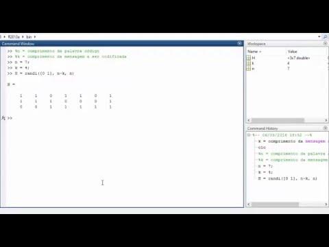 Matlab: Hamming code( código de Hamming) - YouTube