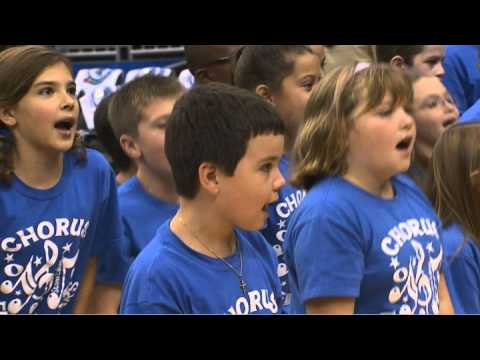 Stone Lakes Elementary Chorus and Dance Group at Magic Game - YouTube