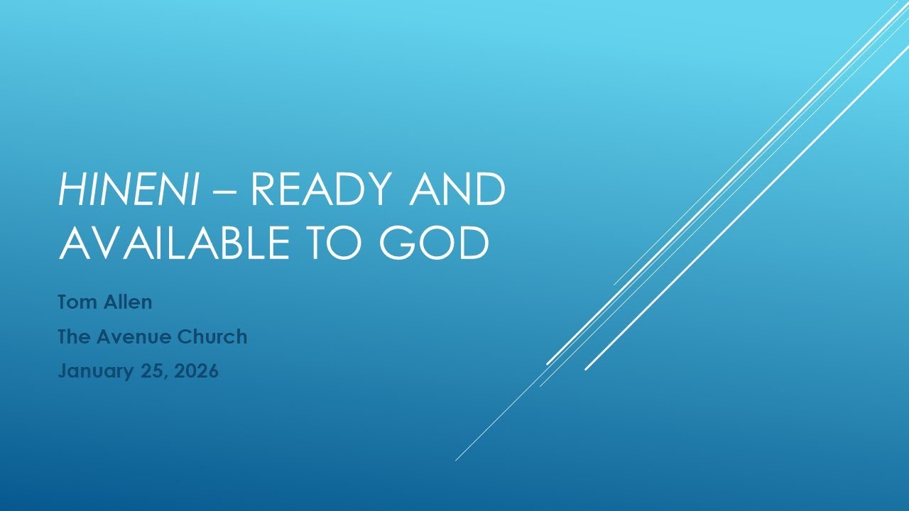 Hineni (Ready and Available to God) w/ Tom Allen - YouTube