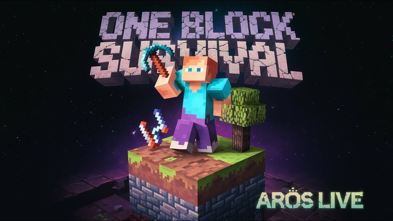One Block, Infinite Struggle! | Aros Live // Episode 01 // #minecraft # ...