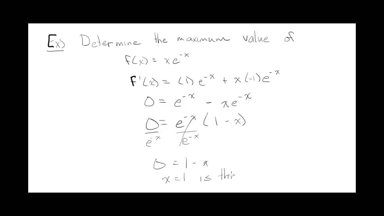 The First Derivative Test example 2 - YouTube