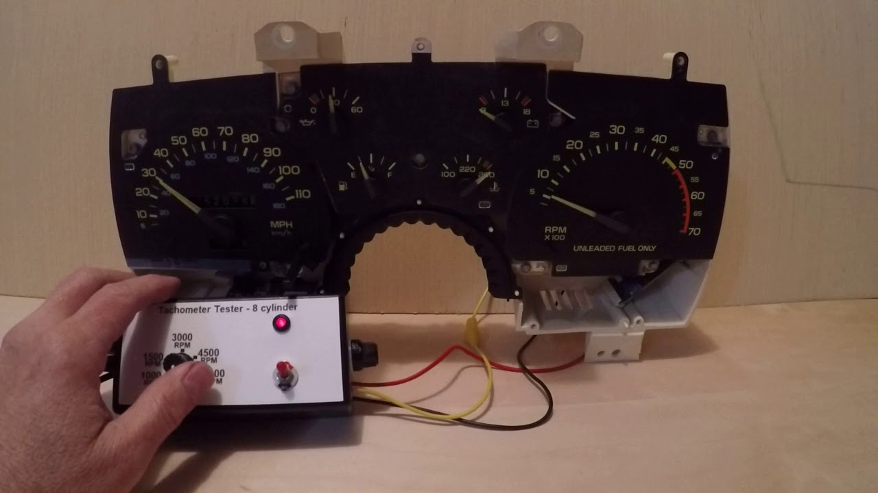Tachometer Tester demo in action. - YouTube