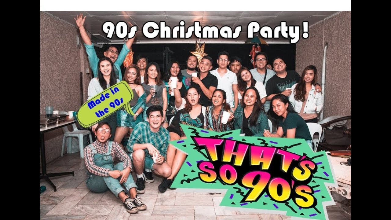 90's Themed WILD Christmas Party - YouTube