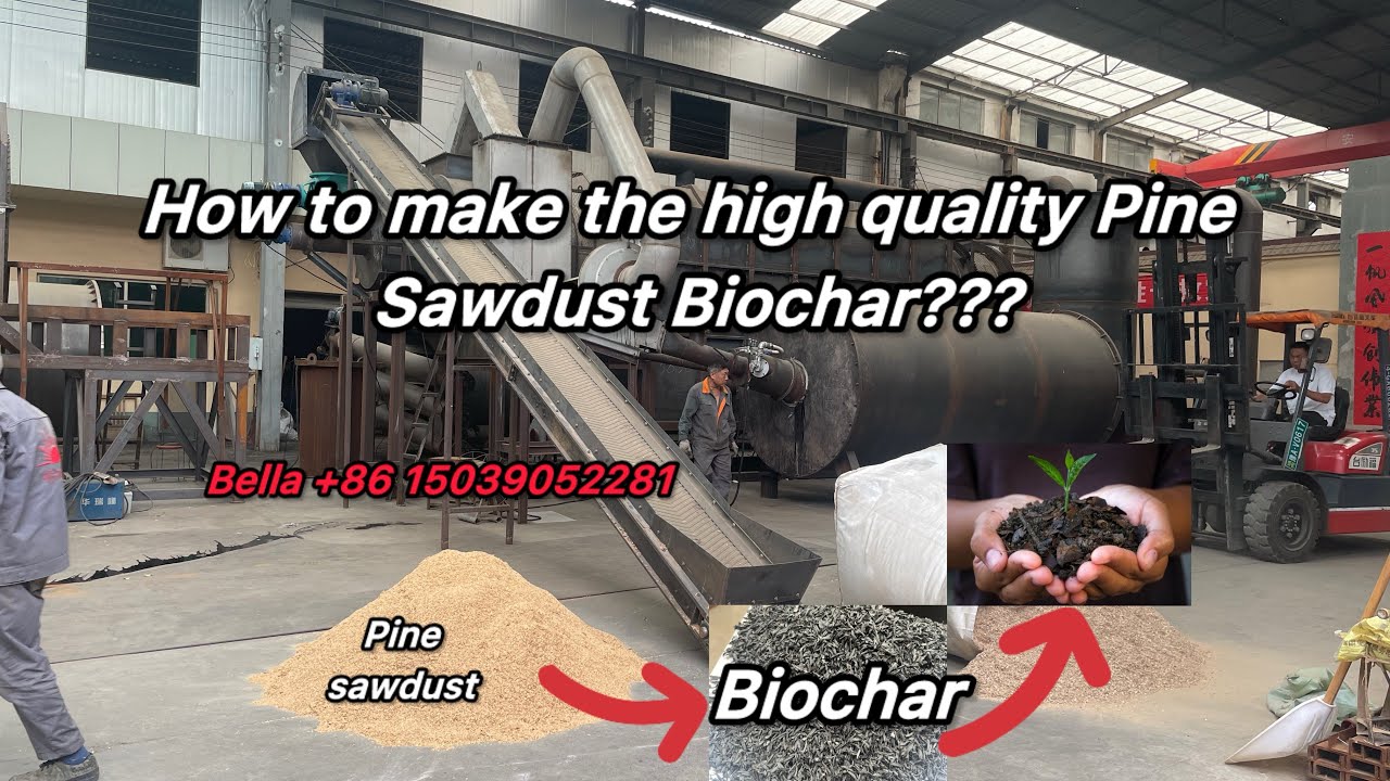 🌱🌱♻️♻️How to make the high quality Pine sawdust Biochar??? - YouTube