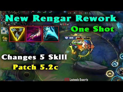 Rengar Wild Rift Tốc chiến | Guide New Rengar Rework Patch 5.2c ...