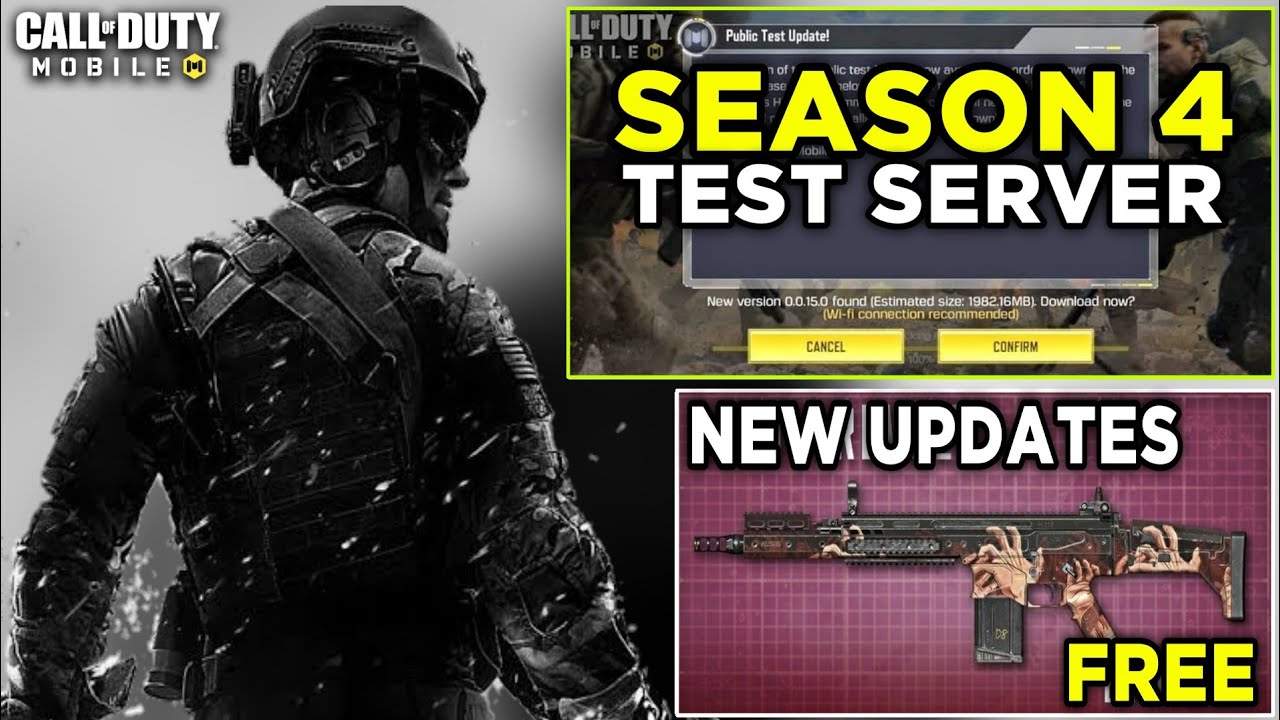 Season 4 Test Server CONFIRMED Cod Mobile || New Updates Call of duty ...