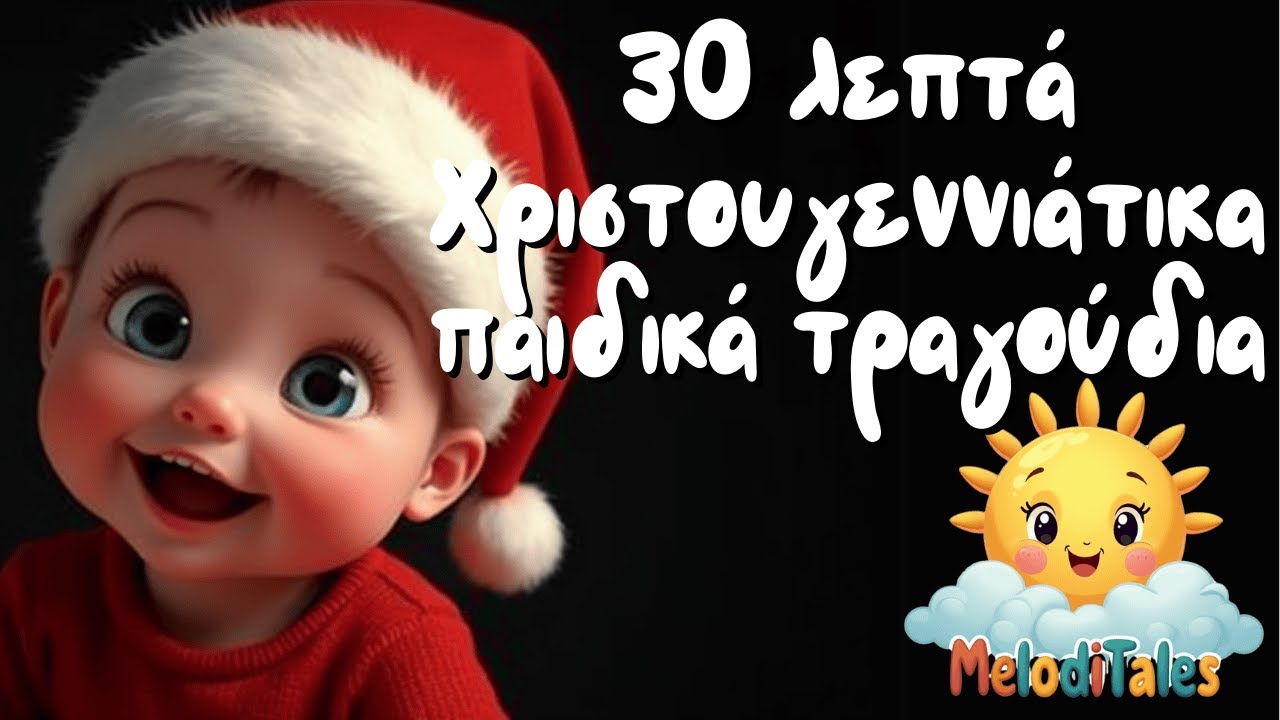 🎄 Παιδικά Χριστουγεννιάτικα τραγούδια - 30 λεπτά με παιδικά τραγούδια 🌟 ...