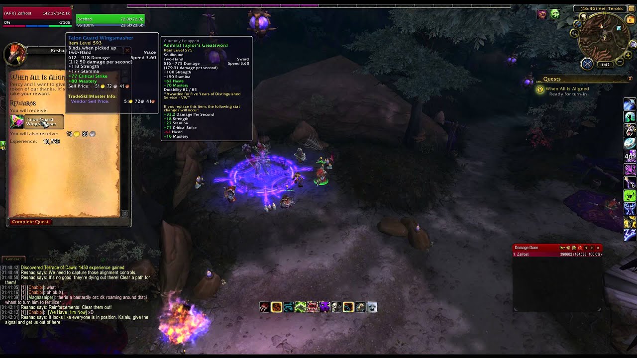 When All Is Aligned WoW Quest End - YouTube