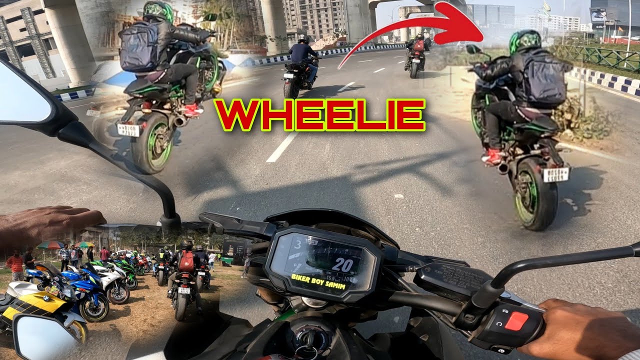 Z900 WHEELIE BARUIPURE BYPASS MILAP EVENT OUR VR GROUP 🥰 - YouTube