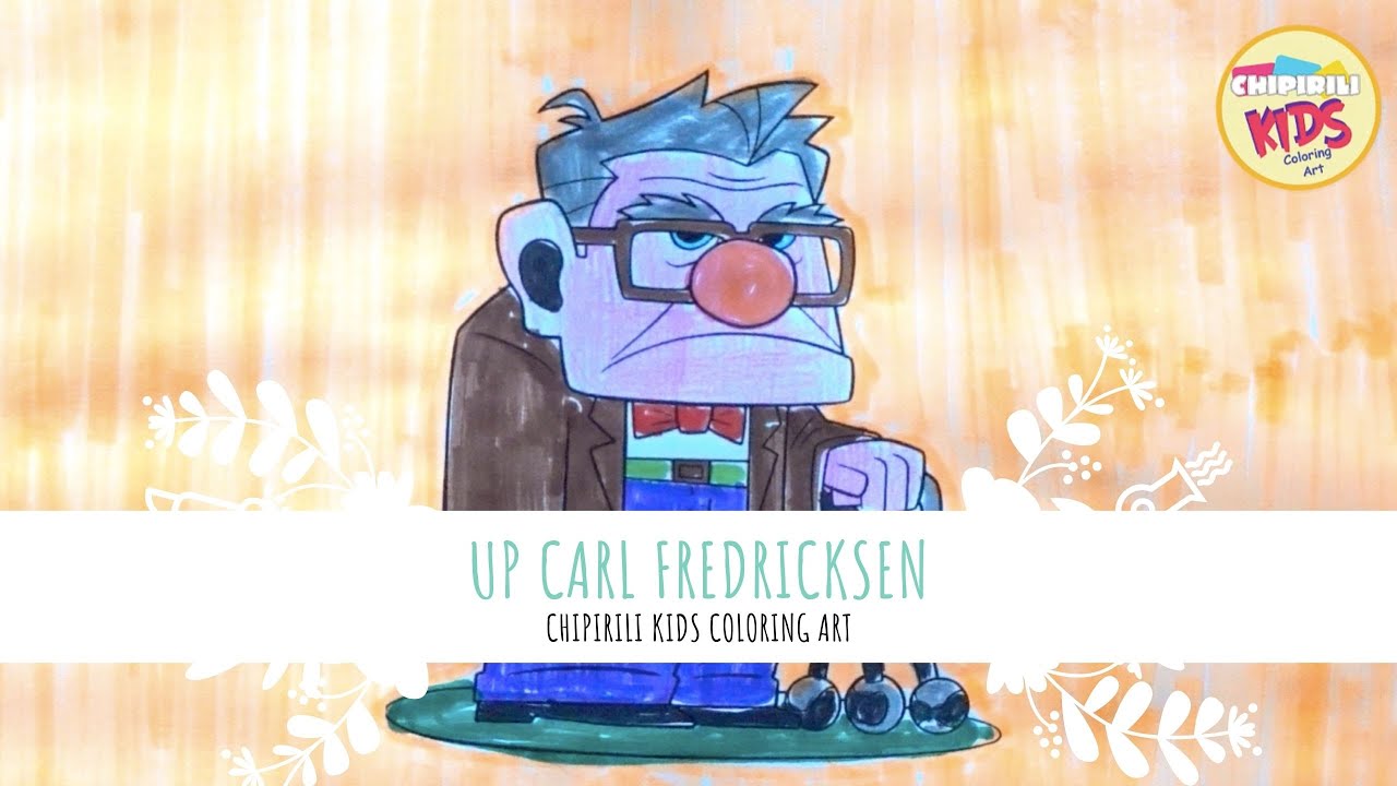 Up Carl Fredricksen Disney Pixar Coloring Pages - Chipirili Kids ...