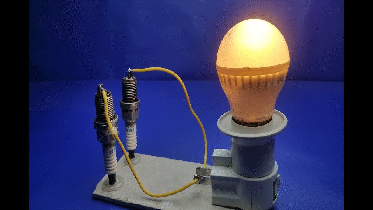 wireless Free Energy Generator With Light Bulb _ science experiments ...