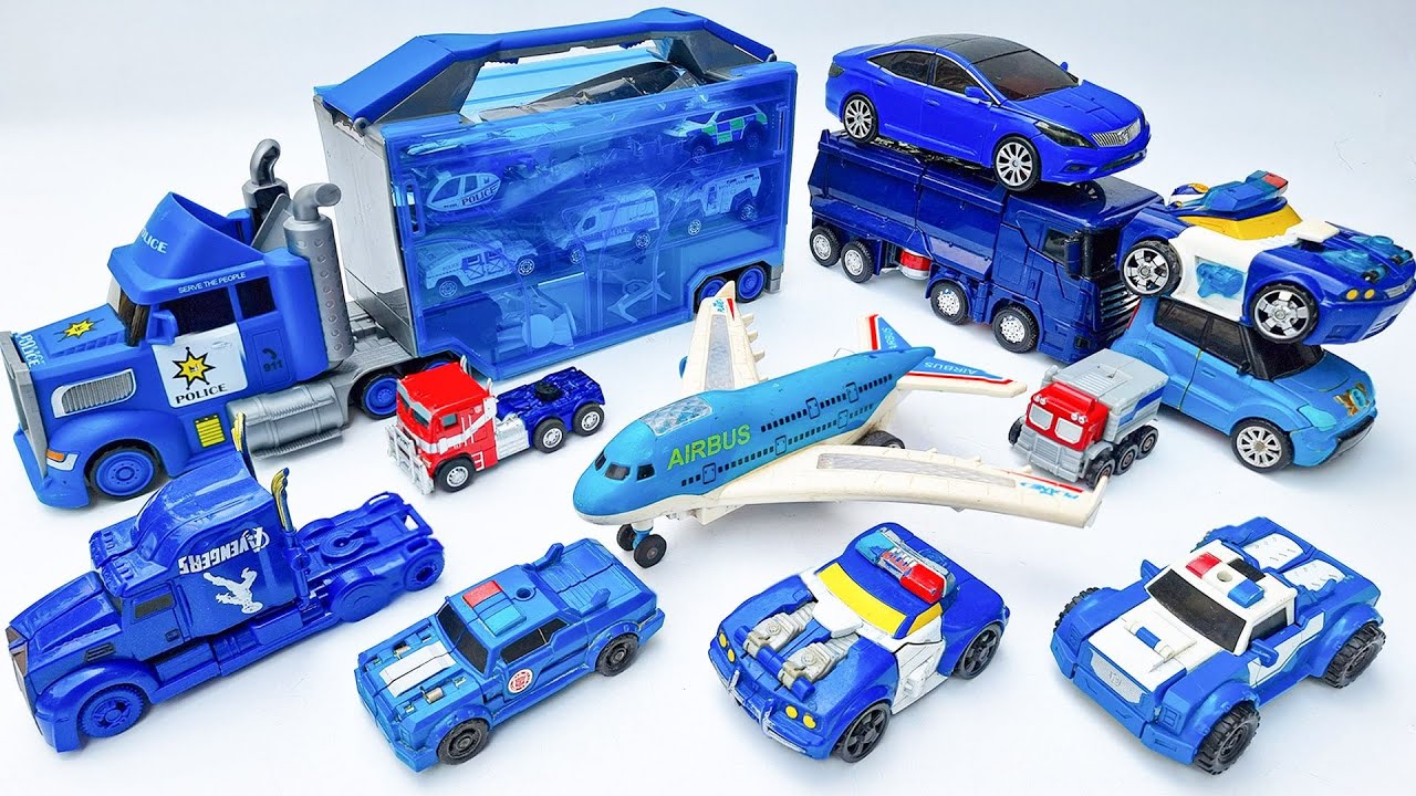 New Blue TRANSFORMERS Movie - TRANSPORTING Carbot Tobot Optimus Prime ...