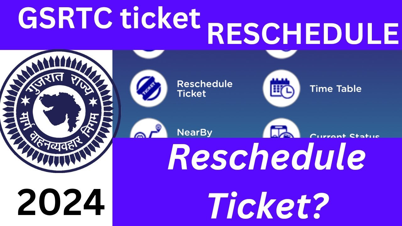 Gsrtc bus ticket reschedule | bus ticket date change | Hindi - YouTube