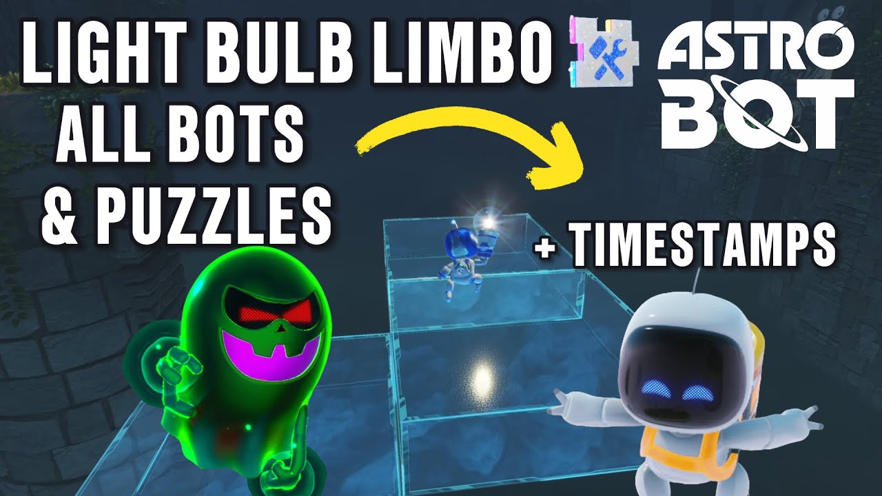 Astro Bot PS5 - Light Bulb Limbo 100% - All Bots & Puzzles (with ...