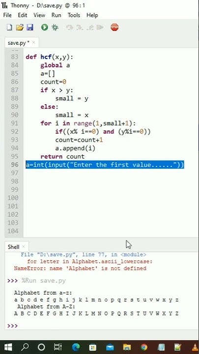 Find Hcf In Python Python Shorts Trending Tamil Programmer Pythontamil Pythonprogramming