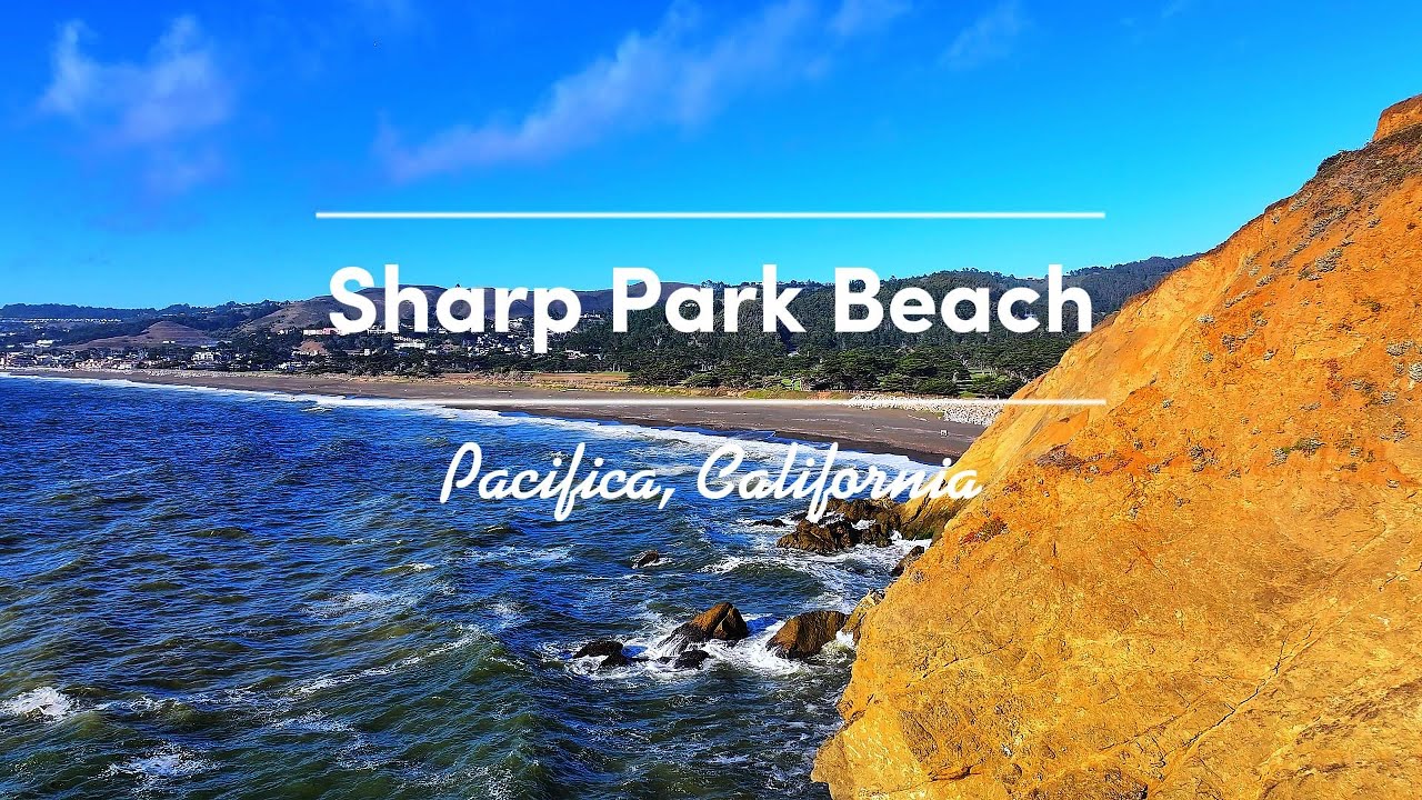 "Beautiful Sharp Park Beach in 4k Drone Footage" #pacifica # ...