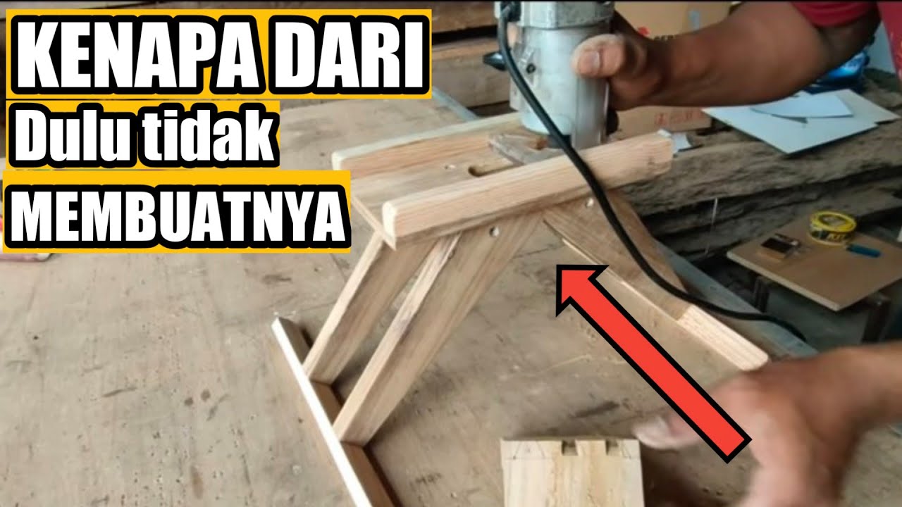 Membuat meja profil kayu sederhana tapi sangat bermanfaat // carpentry ...