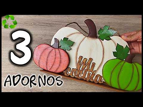 3 LINDAS IDEAS CON CALABAZAS PARA DECORAR LA COCINA - Ideas Creativas para la cocina