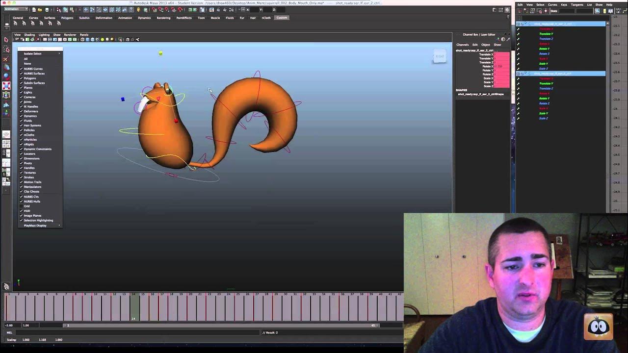 Animation Tutorial: Free Squirrels Rig - Adding Overlap to Ears - YouTube