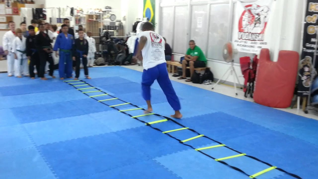 Crazy Agility Ladder Skills The Icky Shuffle - YouTube