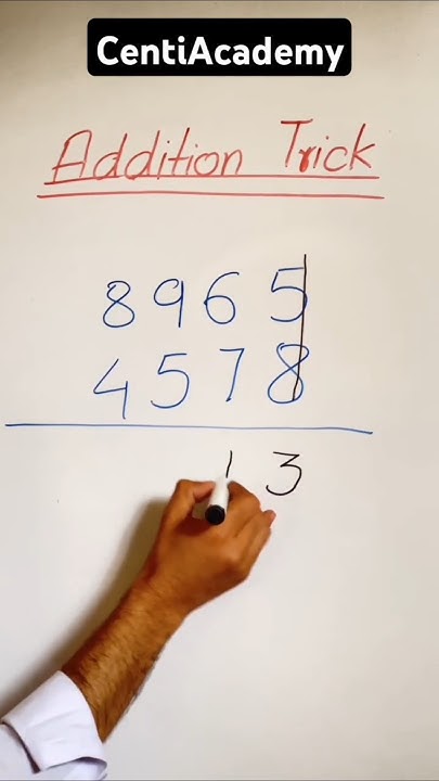 Addition Trick #mathtips #additiontricks #mathtricks #shorts #shortsviral - YouTube